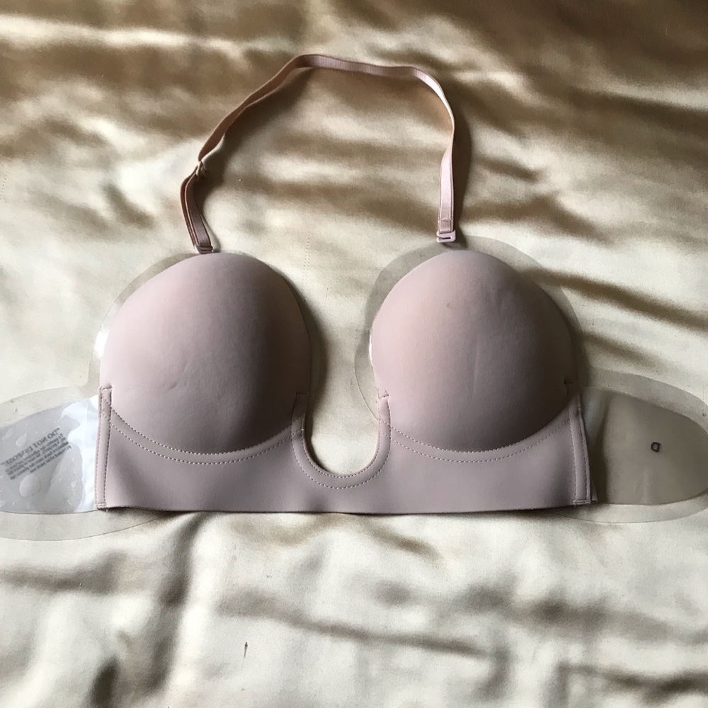 Nubra Nude Deep Plunge Backless Adhesive Bra. Brand N… - Gem